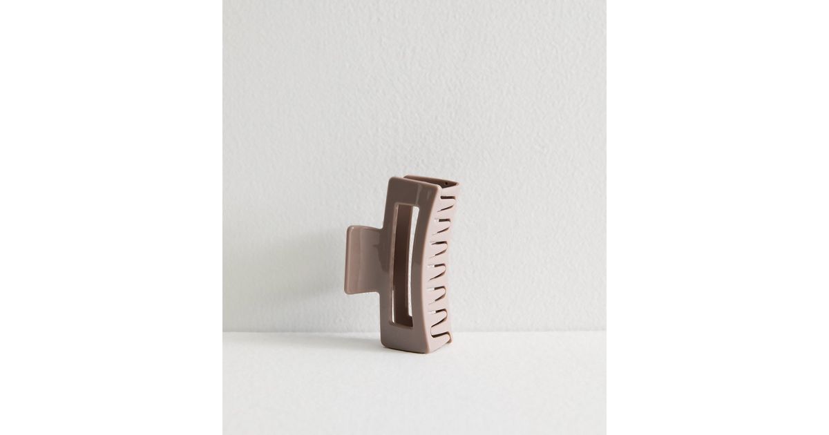 Camel Large Matte Hair Claw Clip | New Look