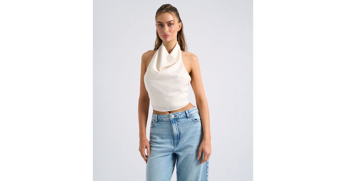 Urban Bliss Halter Cowl Neck Top | New Look