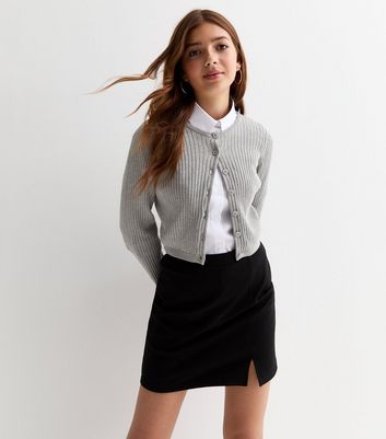 Girls Black Split Hem School Skort | New Look