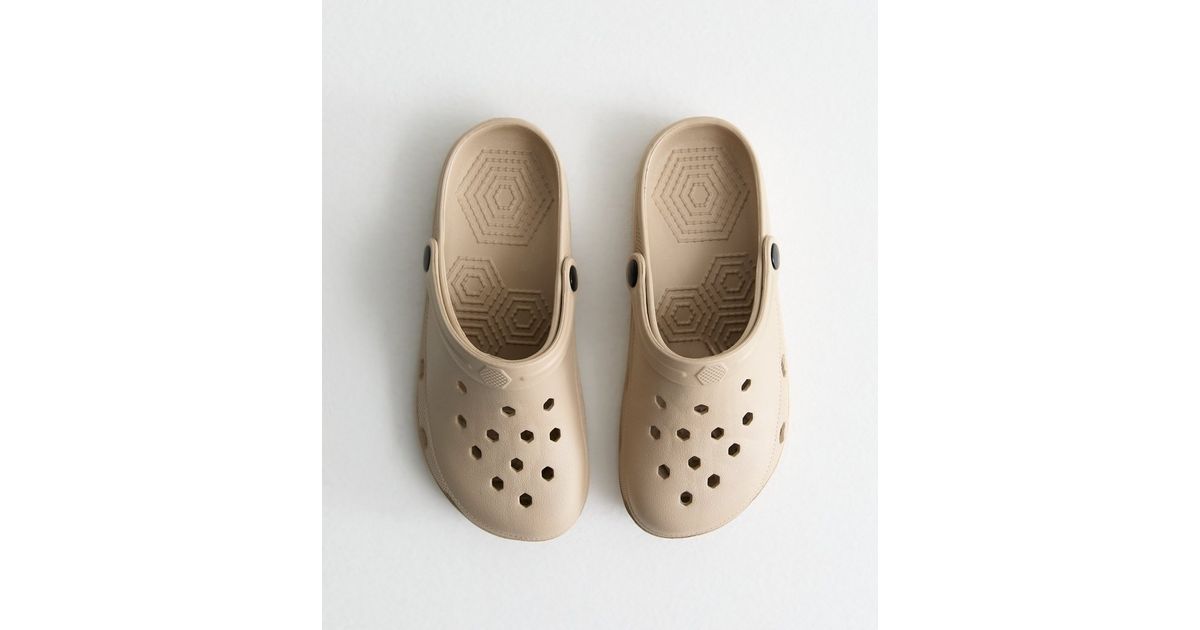 Truffle Beige Clogs | New Look