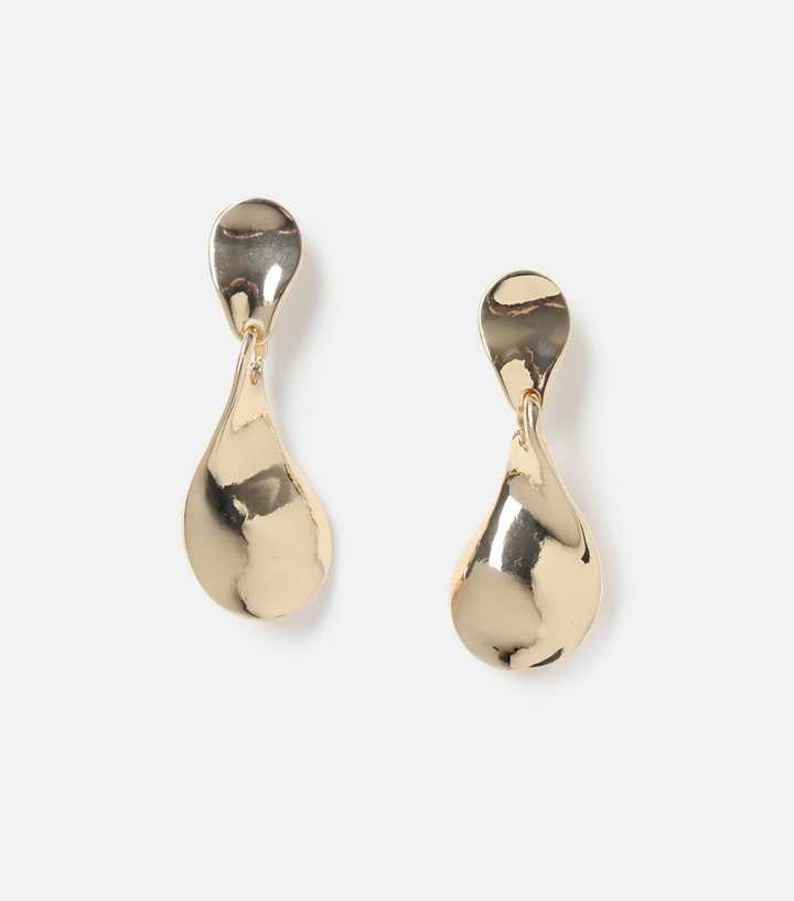 Muse Gold Twist Drop Earrings | New Look