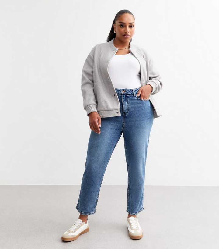 Curves Blue Slim Leg Jeans | New Look