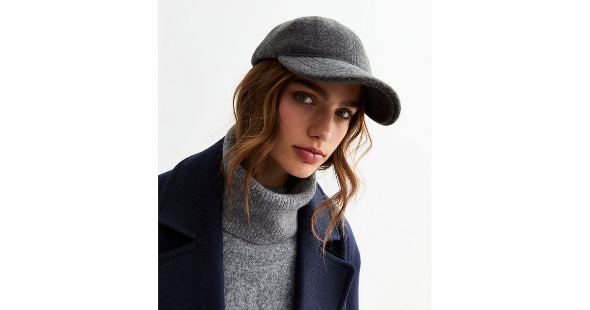 Grey Felted Cap | New Look