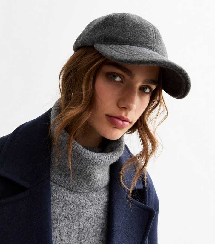 Grey Felted Cap | New Look