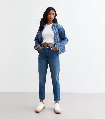 Petite Blue Straight Jeans | New Look