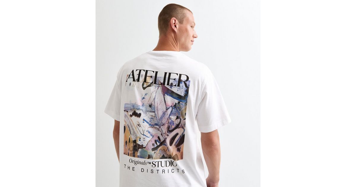 Jack & Jones White Cotton Atelier T-Shirt | New Look