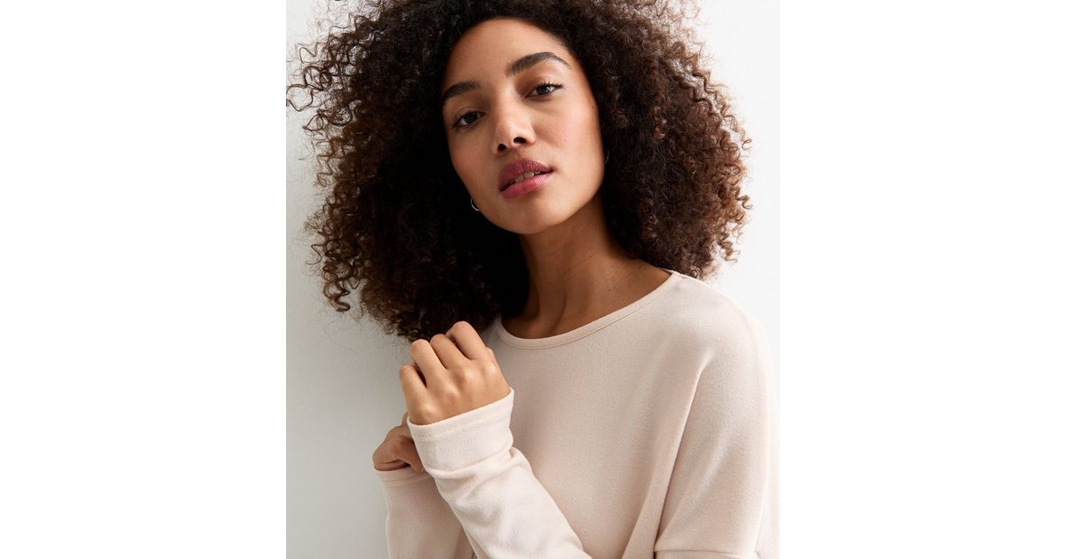 Cream Soft Touch Long Relaxed Top | New Look