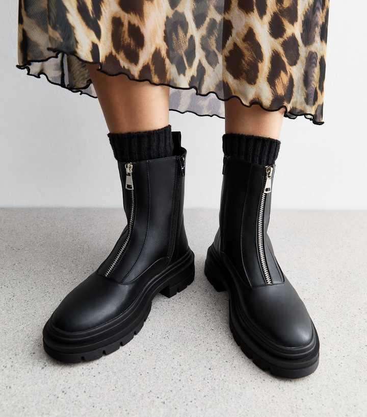 Zip Up Boots Silver Leather Shoes, Gladiator Summer Boots, Gothic