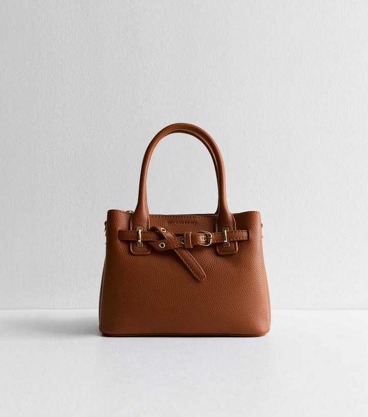 Tan Mini Top Handle Crossbody Bag | New Look