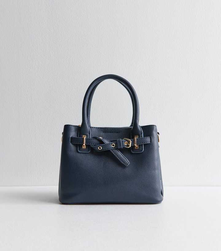 Navy Mini Top Handle Crossbody Bag | New Look