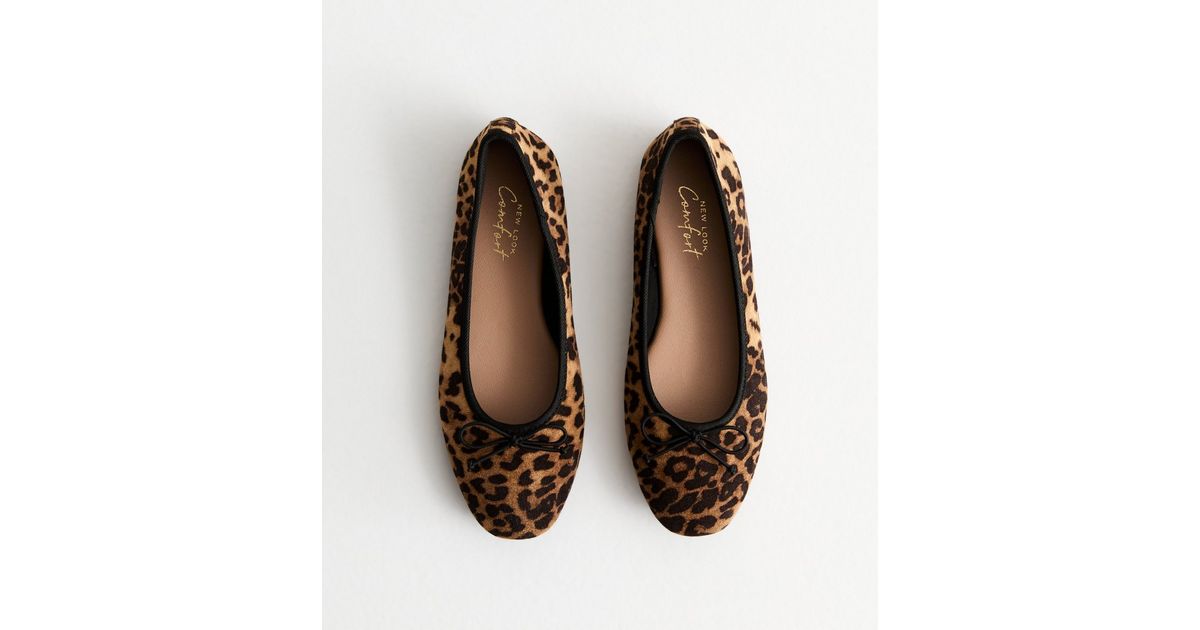Brown Leopard Print Ballet Pumps | New Look