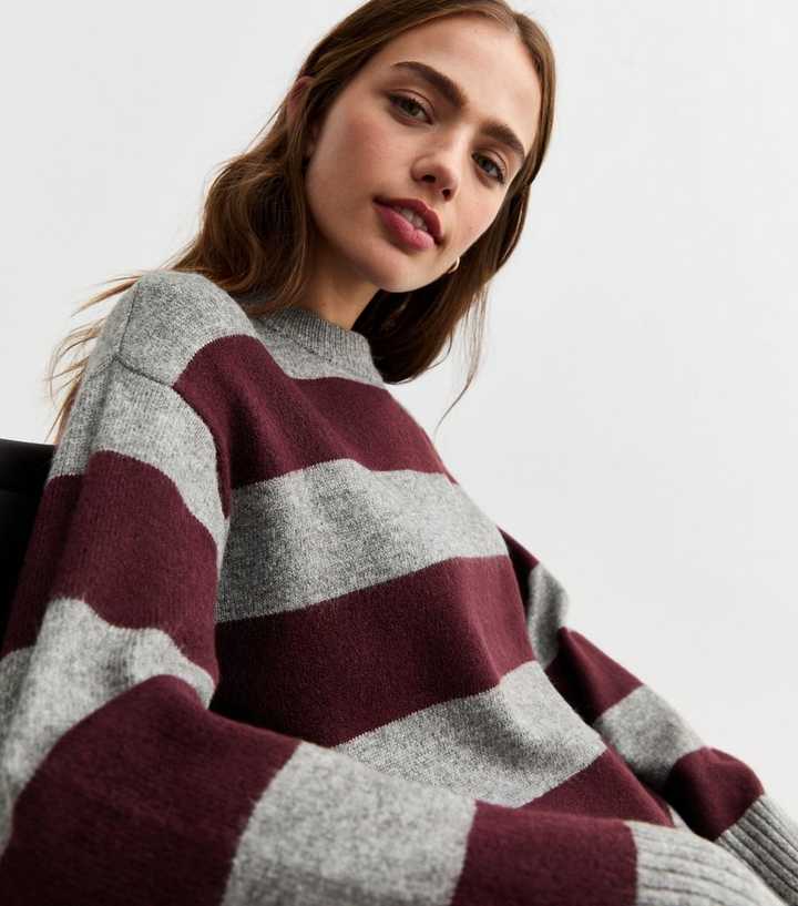 Red Knit Long Sleeve Jumper | New Look