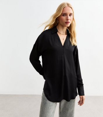 Black Overhead Shirt | New Look