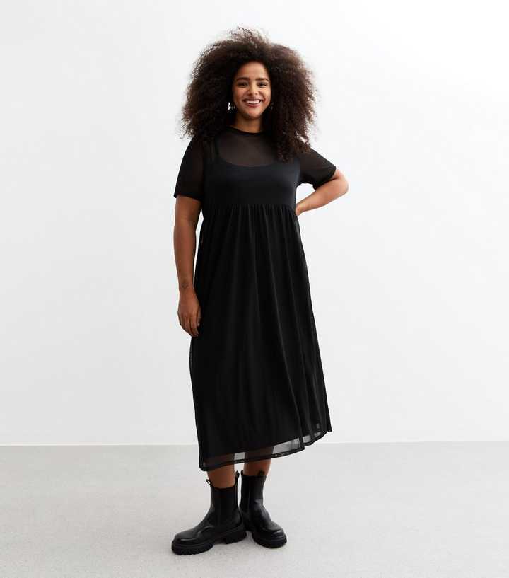 Sheer Dresses Forever New SHEER SKIRT MAXI DRESS Maxi Dress Black