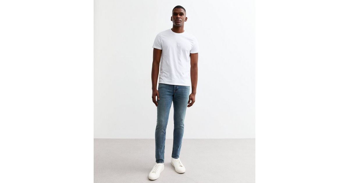 Blue Skinny Leg Denim Jeans | New Look
