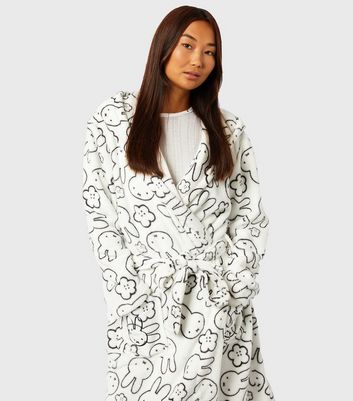Skinnydip White Miffy Dressing Gown | New Look