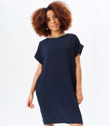 Gini London Navy Oversized Mini Dress | New Look
