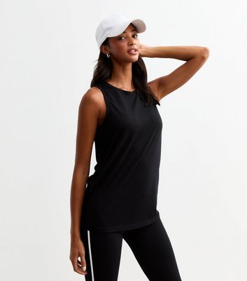 Black Loose Fit Tank Vest | New Look