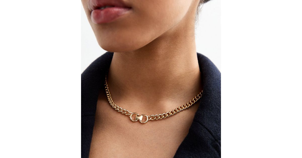 Gold Tone Chain Necklace | New Look