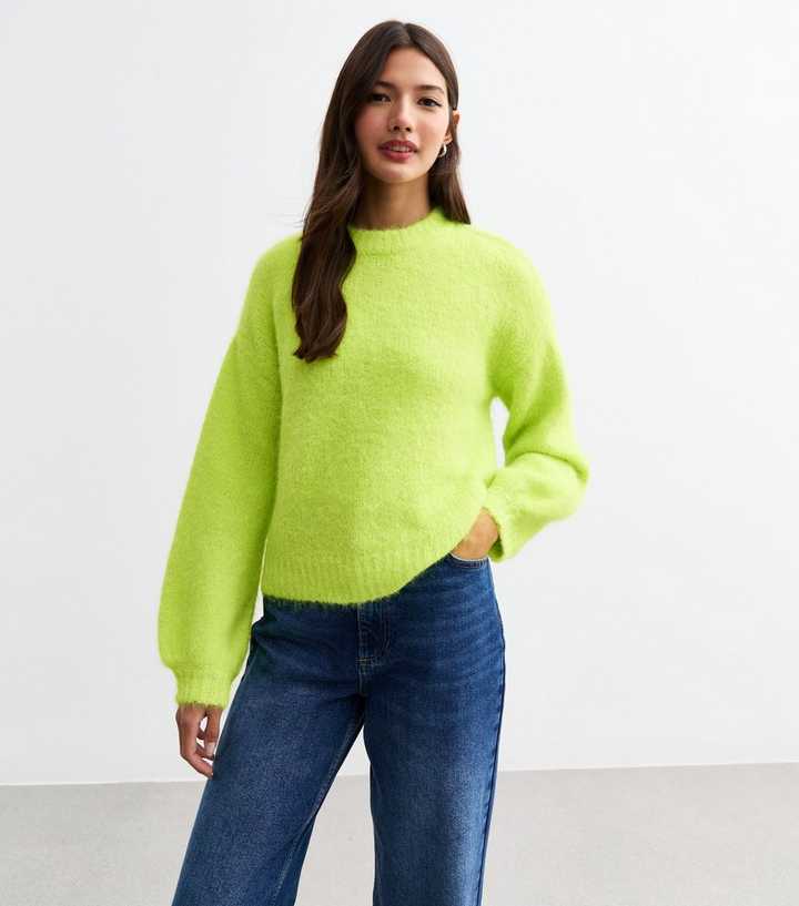 Sunshine Soul Green Lime Lofty Jumper | New Look