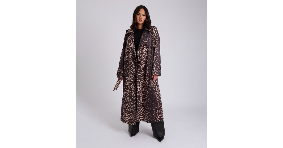 Urban Bliss Leopard Print Trench Coat | New Look