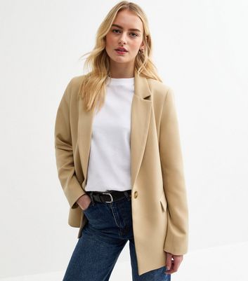 Tall Camel Single Breasted Blazer | New Look