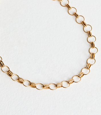 Gold Tone Chain Link Necklace | New Look