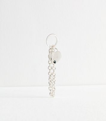 Silver Tone Padlock And Key Bag Charm | New Look