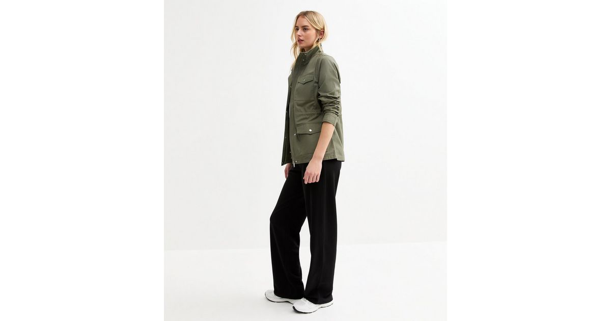 Tall Khaki Four Pocket Shacket | New Look