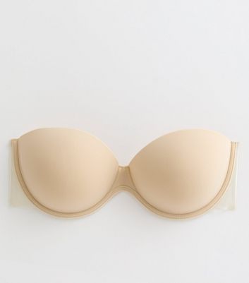 Tan Stick-On Wing Strapless Bra | New Look