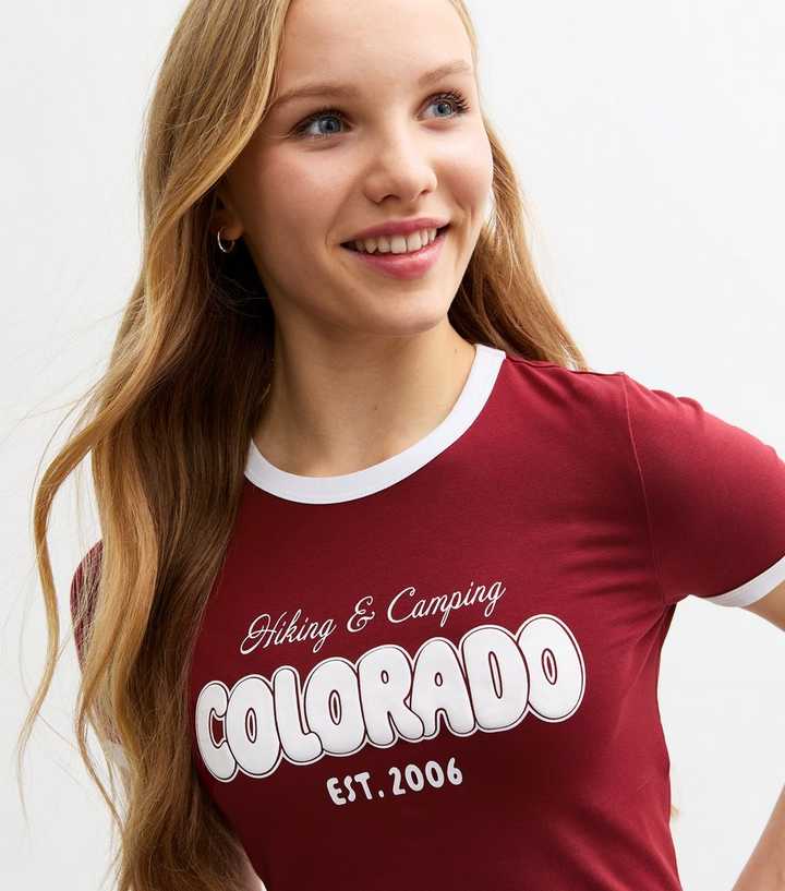 Girls Red Colorado Slogan T-Shirt | New Look