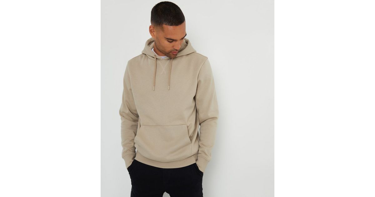 Threadbare Stone Regular Hoodie | New Look