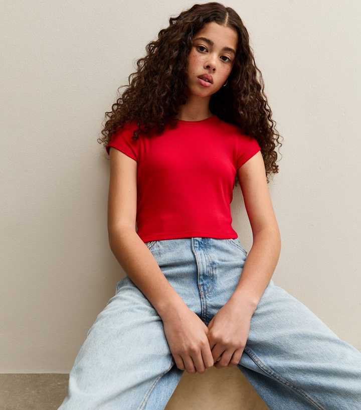 Girls Red Short Sleeve Top | New Look