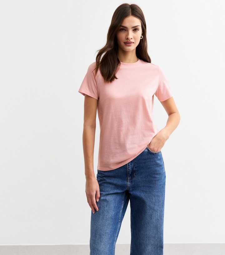 Pink Short Sleeve Crew Neck T-Shirt | New Look