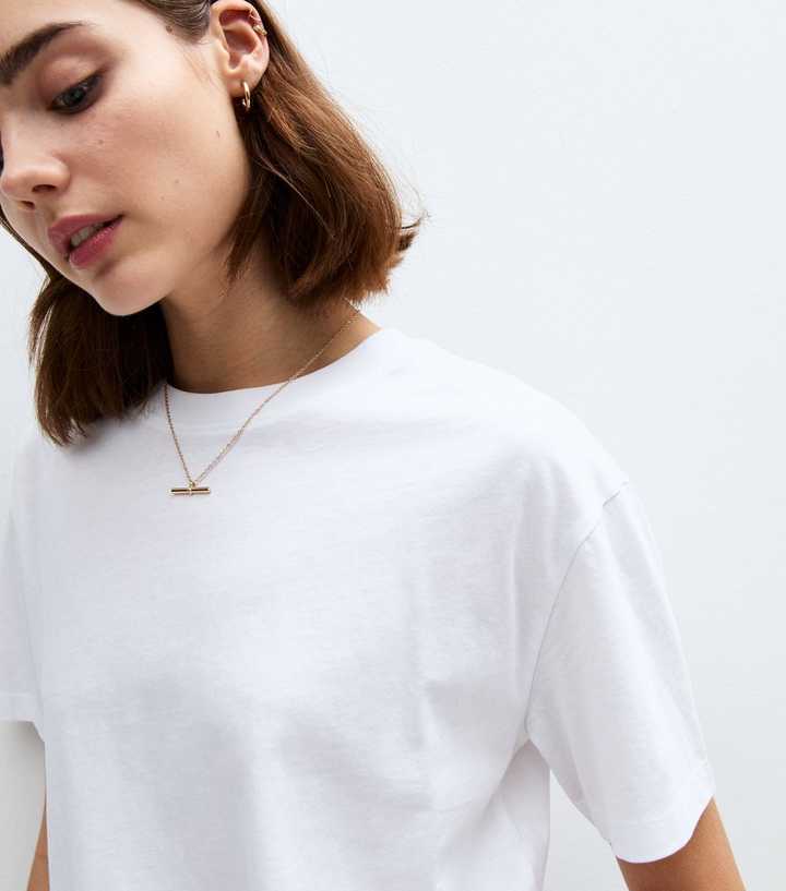 White Boxy Fit T-Shirt | New Look