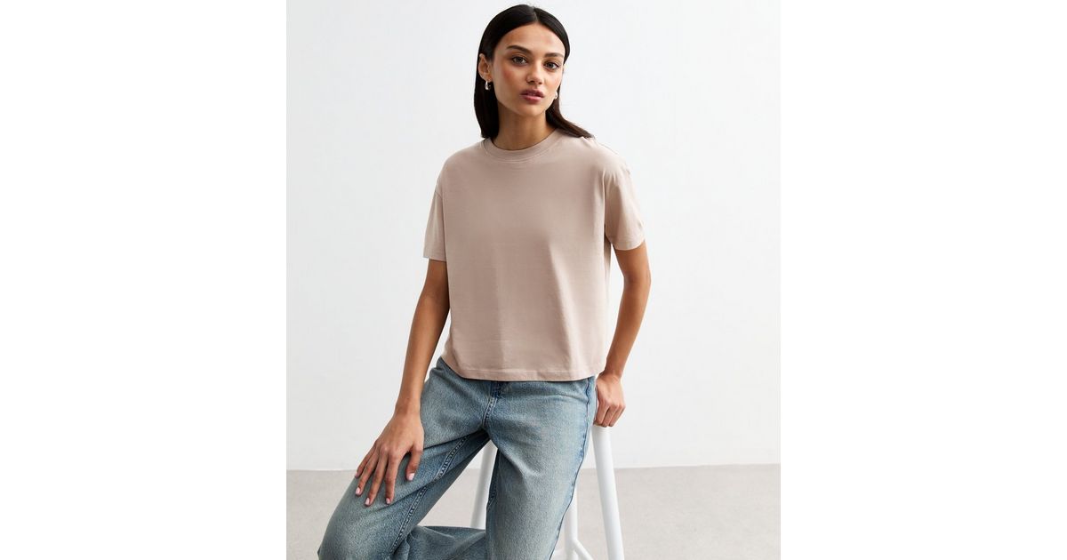 Brown Boxy Fit T-Shirt | New Look