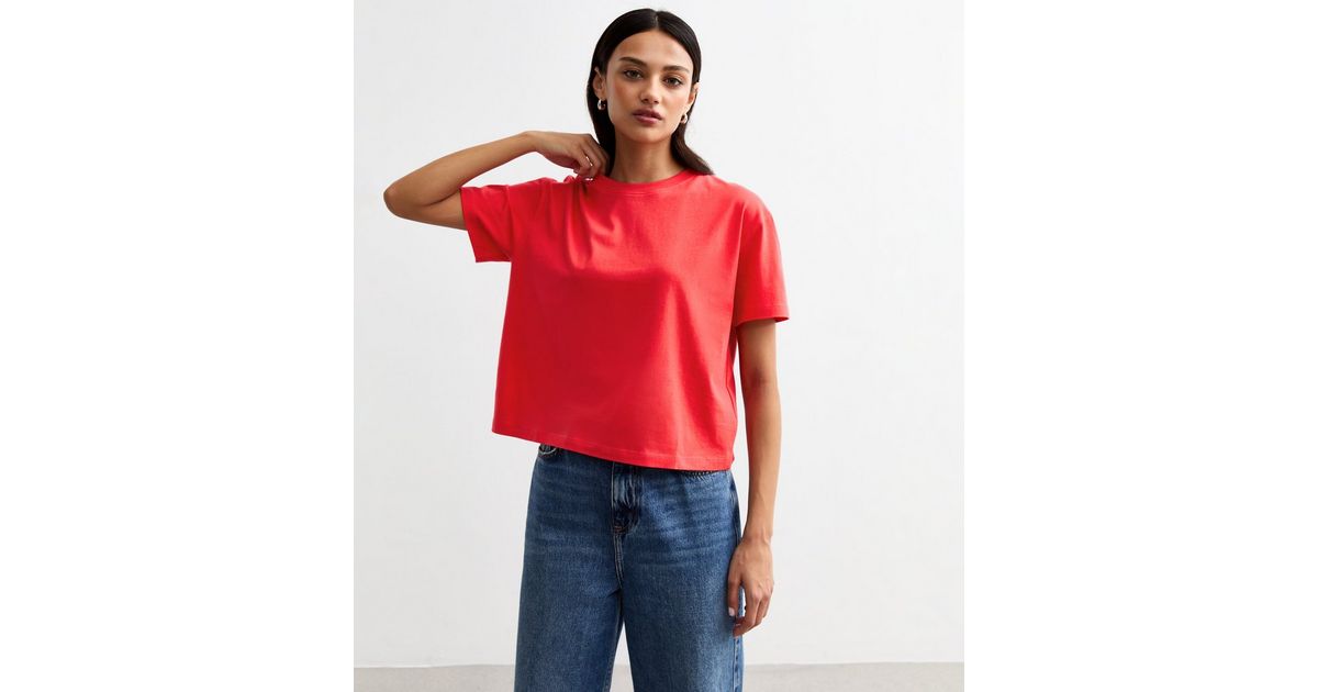 Red Boxy Fit T-Shirt | New Look