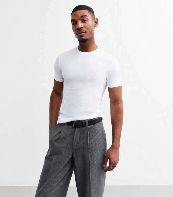 White Muscle Fit T-Shirt | New Look