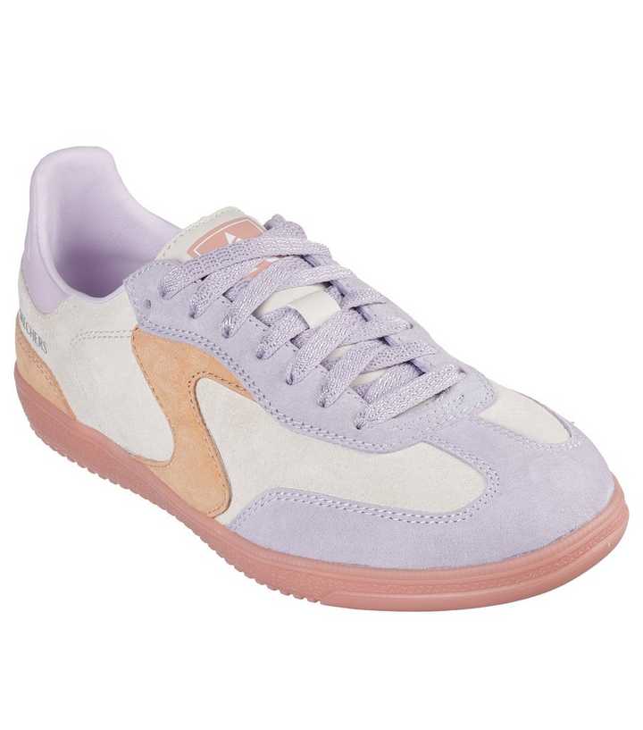 Skechers Purple Suede Hotshot Kick Off Suede Trainers | New Look
