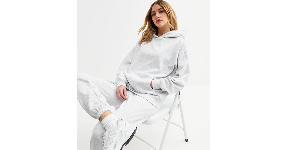 Light Grey Pullover Hoodie | New Look
