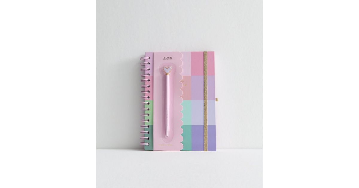 Check Notebook And Pen | New Look