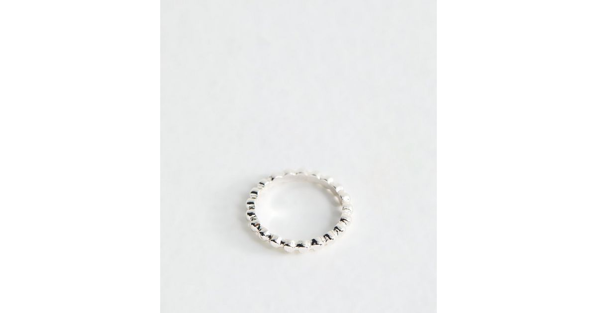 Silver Tone Bubble Ring | New Look