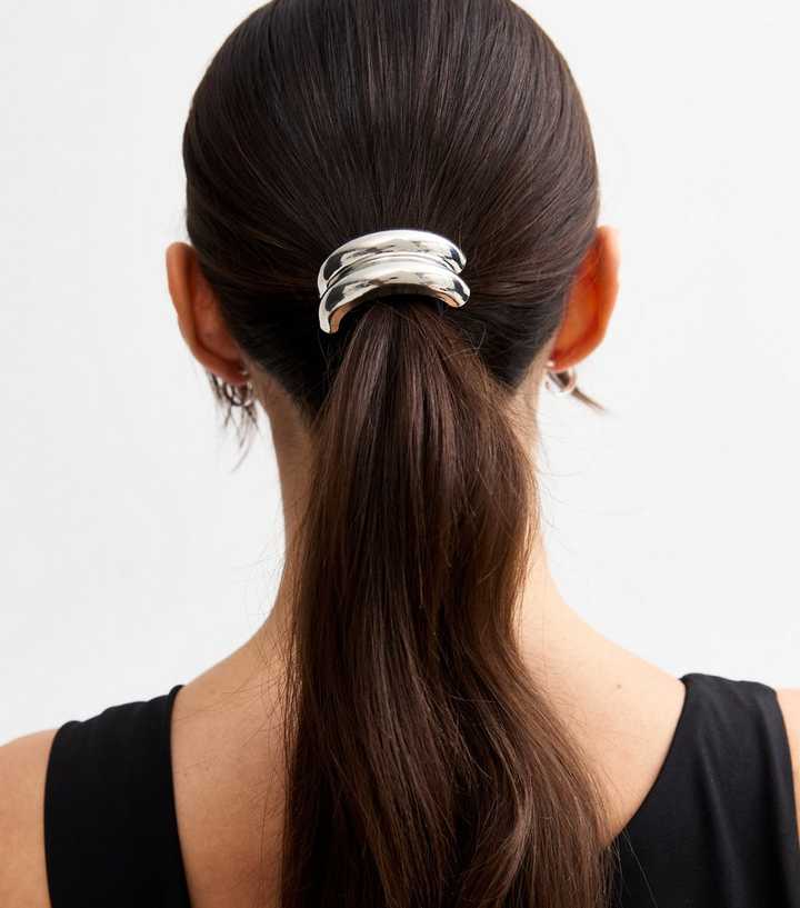 Silver Metal Hair Tie | New Look