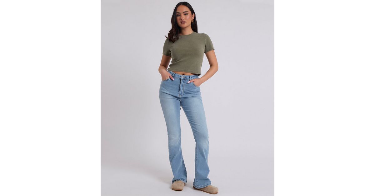 Urban Bliss Blue Bootcut Jeans | New Look