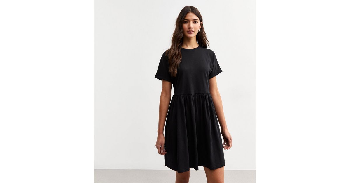 Black Smock Mini Dress | New Look