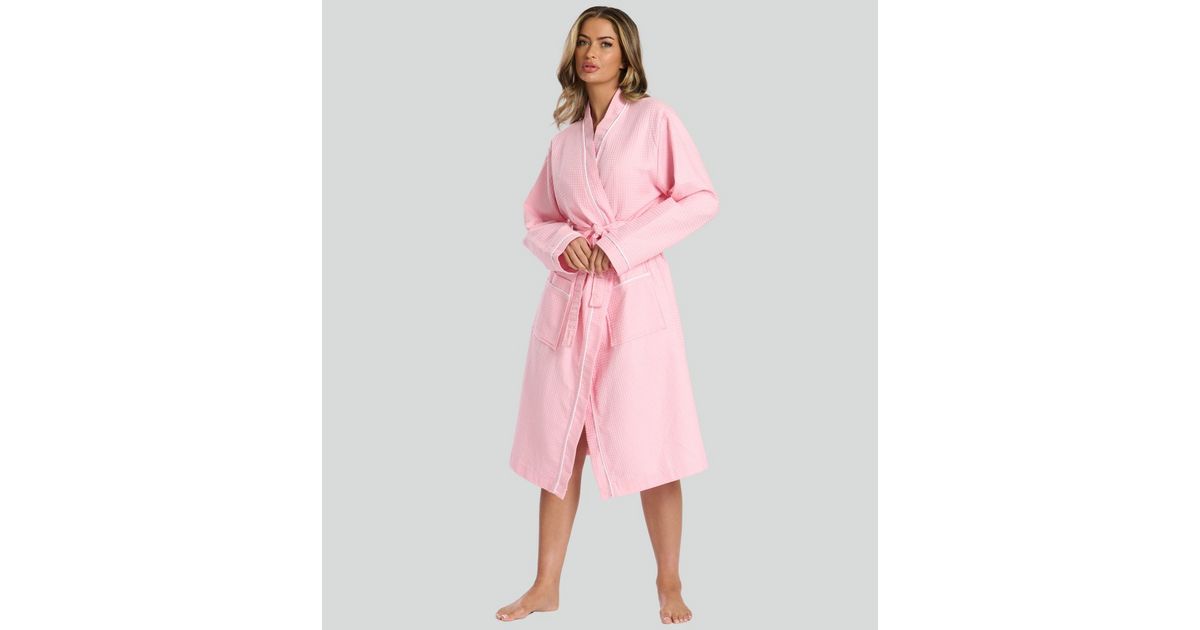 Loungeable Pink Waffle Robe | New Look