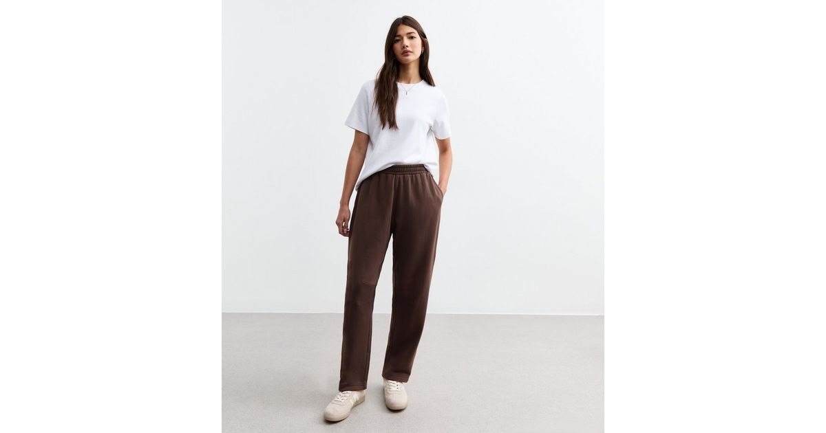 Brown Barrel Leg Joggers | New Look