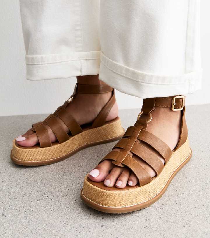 gladiator flatform sandals