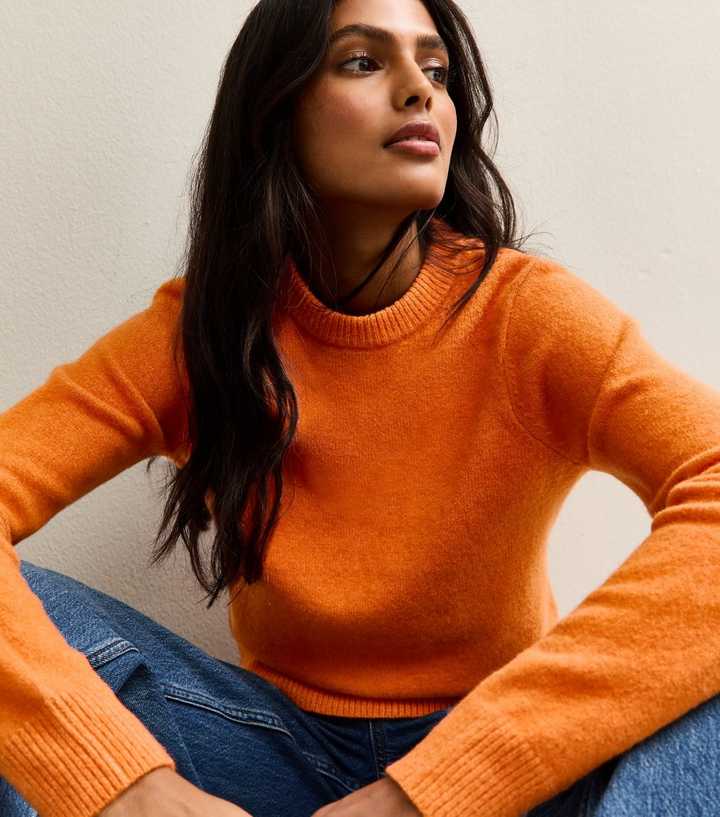 Orange Crew Neck Jumper | New Look