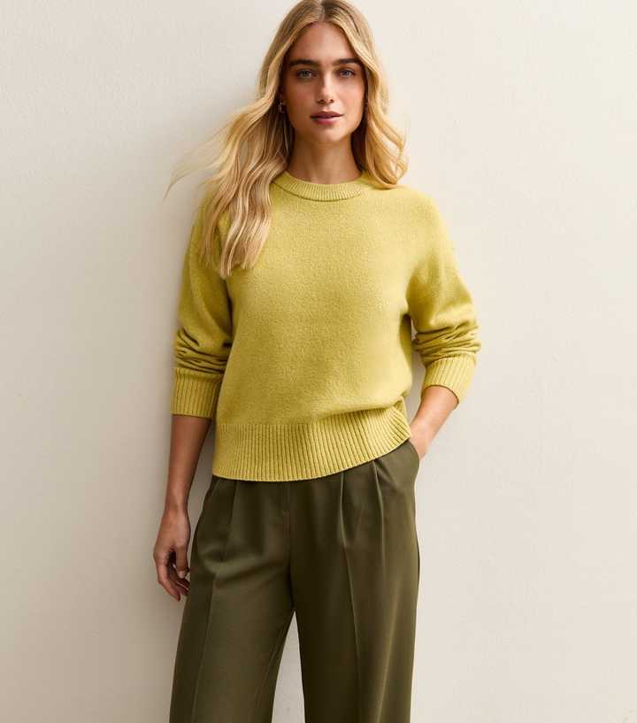 Bright Green Crew Neck Jumper | New Look